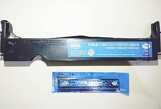 TVS Dot Matrix Printer Ribbon Cartridge With Ink Bank (80 Colum ...