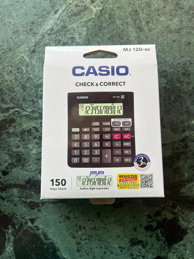 Casio MJ-12D (12 Digits) Calculator | SHRI LALSHAH PAPERS PRIVATE LIMITED