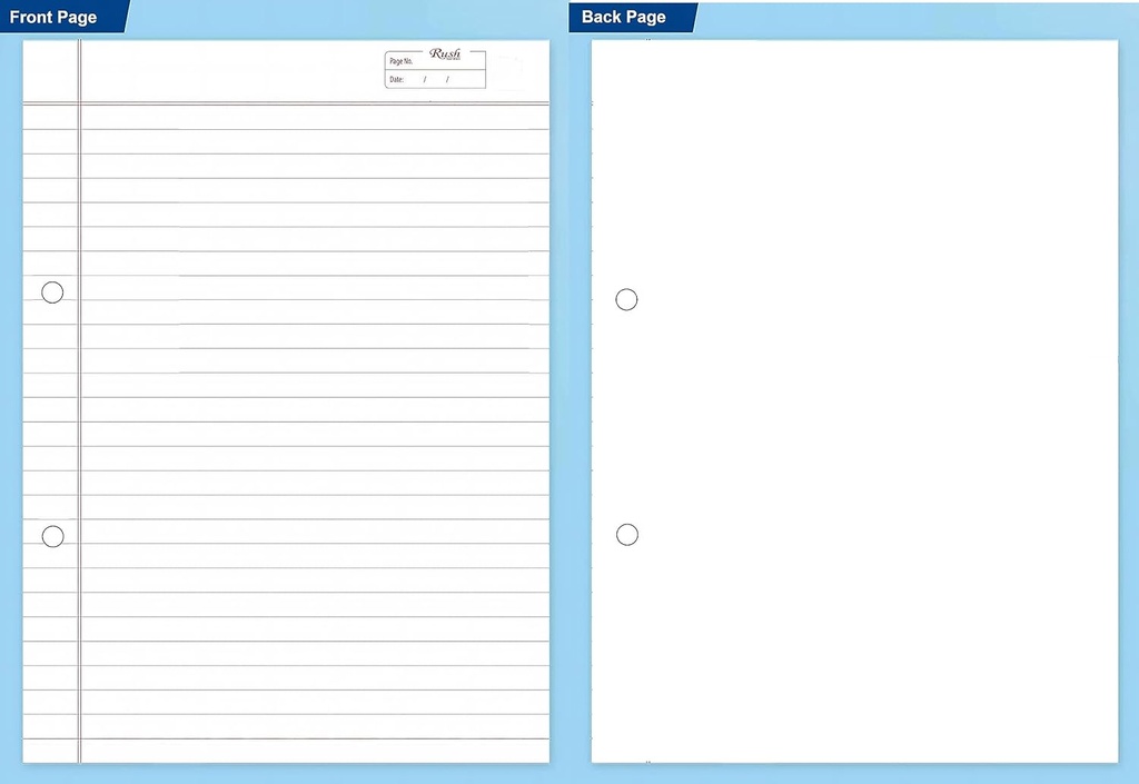 Project Paper A4 One Side Ruled Paper Plain (Pack of 100) | SHRI ...